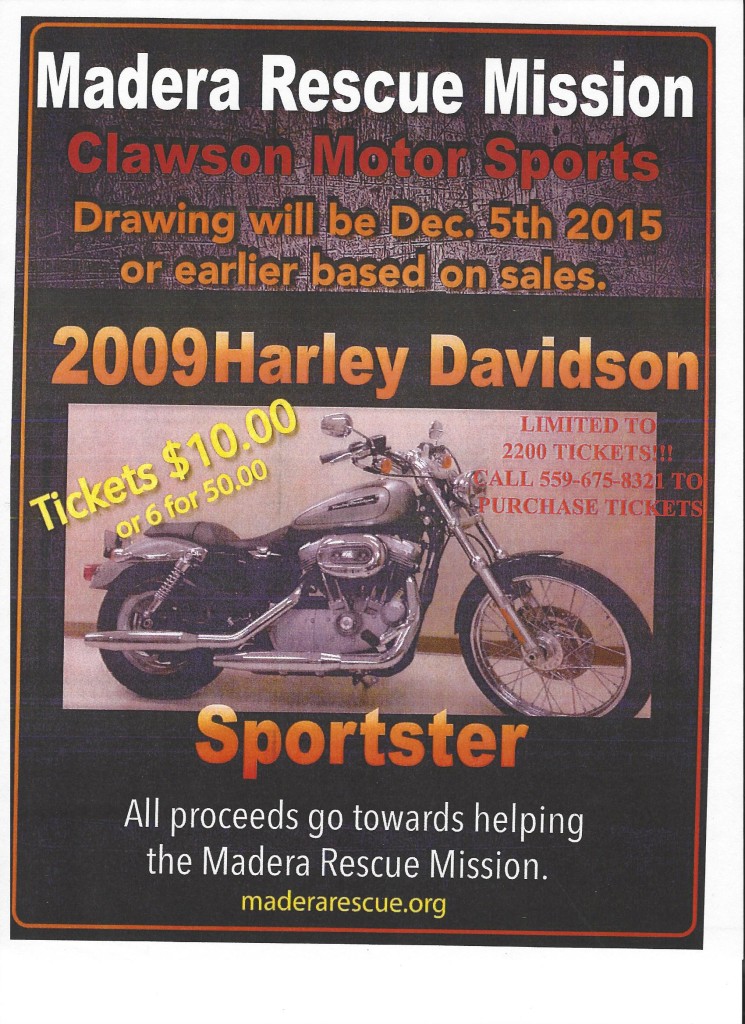 Harley Davidson Motorcycle Raffle!!!
